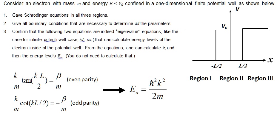 SOLVED: Consider an electron with mass m and energy E