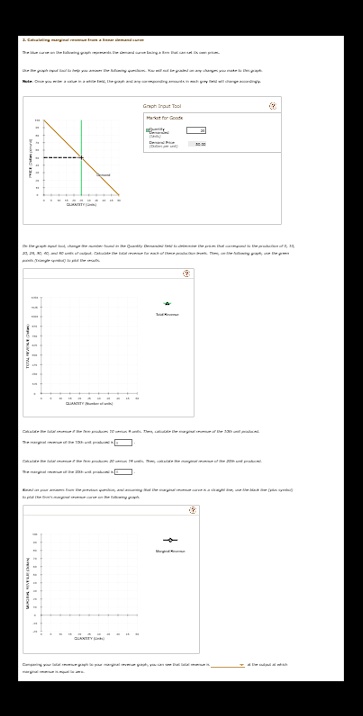 5 calculating marginal revenue from a linear demand curve the blue ...