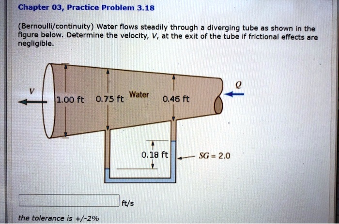Chapter 037 practice problem 318 bernoullicontinuity water...