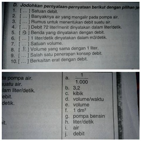 SOLVED: Tlng d bntu y......... D: Jodohkan pernyataan-pernyataan ...