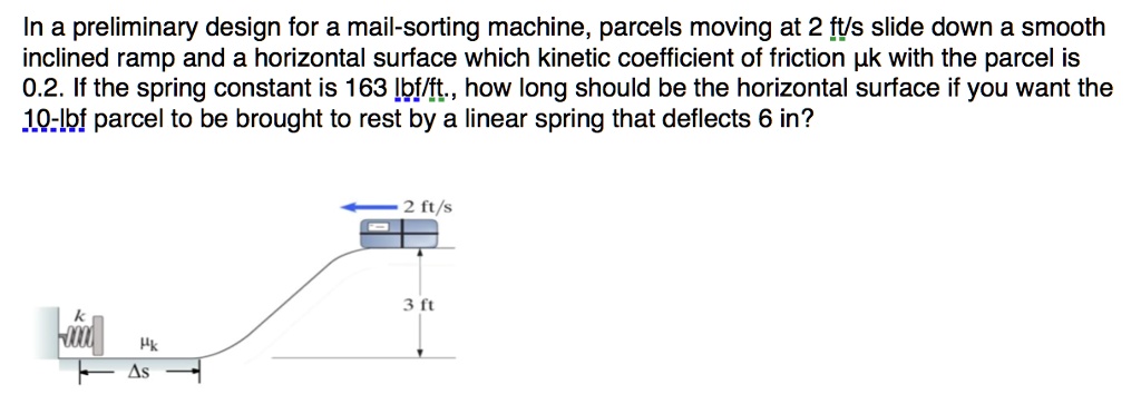 in a preliminary design for a mail sorting machine parcels moving at 2 ...