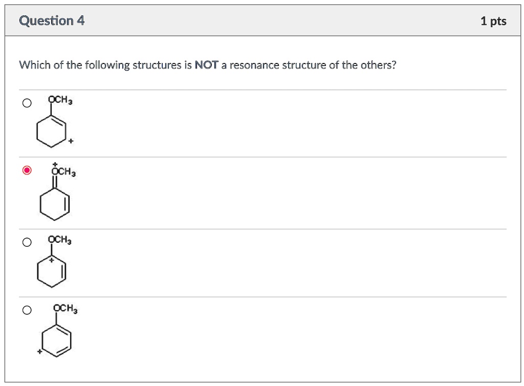 SOLVED: Question 4 1 pts Which of the following structures is NOT a ...