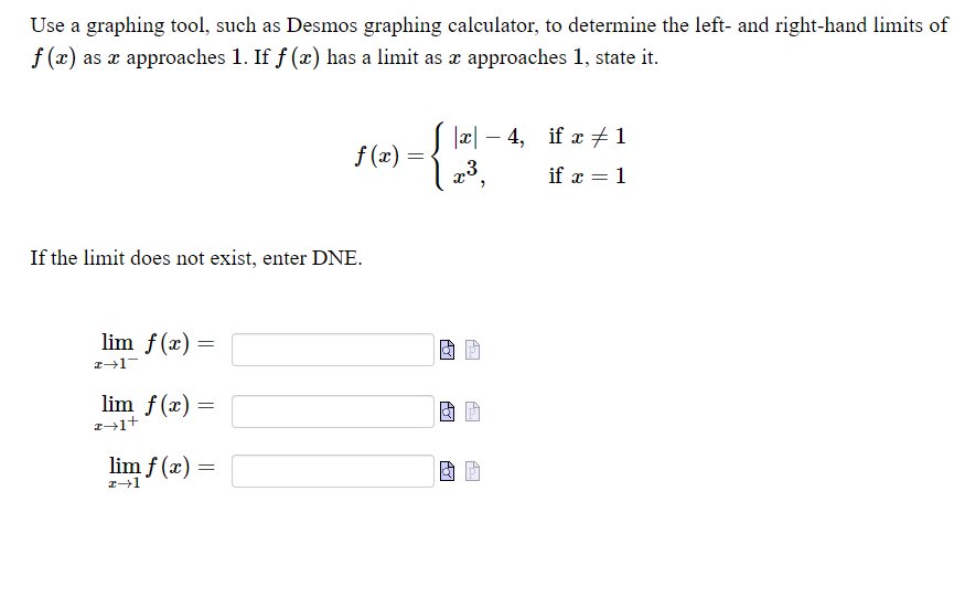 Use a graphing tool, such as Desmos graphing calculator, to determine ...