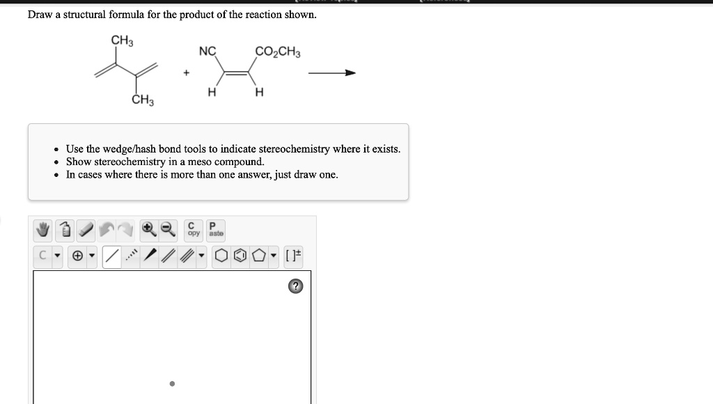 SOLVED: Draw structural formula for the product of the reaction shown ...
