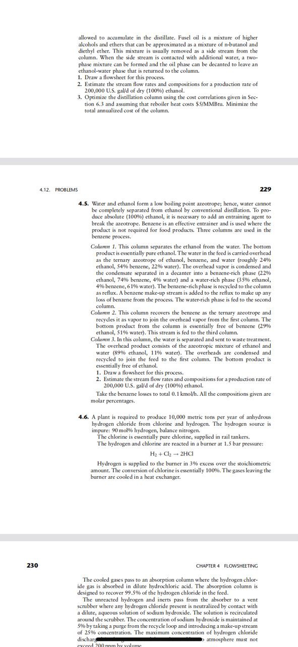 SOLVED: allowed to accumulate in the distillate. Fusel oil is a mixture of higher alcohols and ...