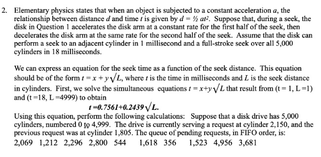 2. Elementary physics states that when an object is subjected to a ...