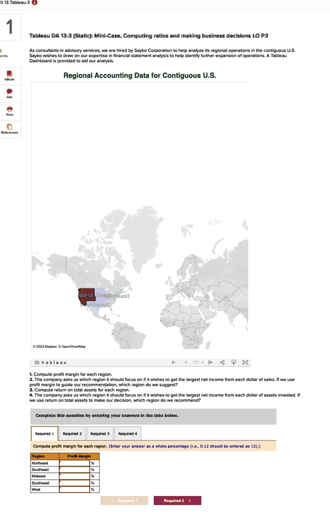 Ch 13 Tableau-3 1 Tableau DA 13-3 (Static): Mini-Case,...