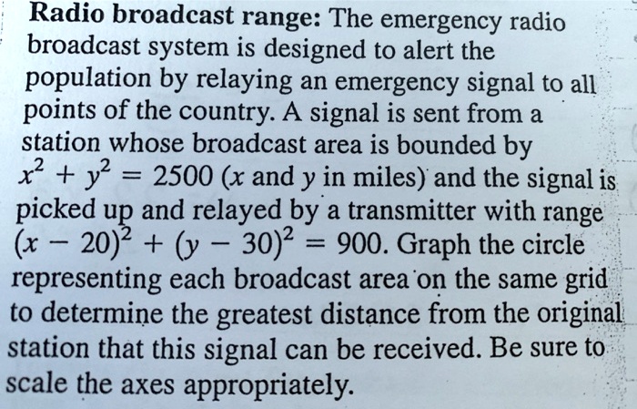 radio broadcast range the emergency radio broadcast system is designed ...