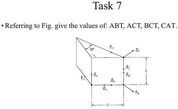 SOLVED: Referring to Fig: give the values of: ABT, ACT, BCT; CAT