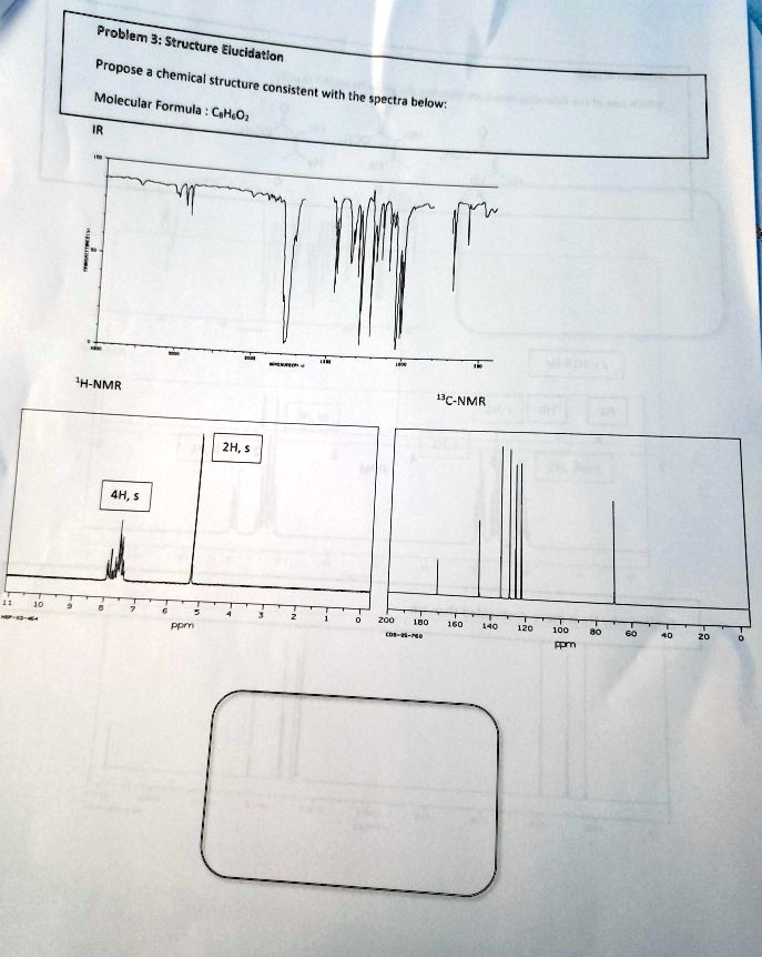 Problem 3: Structure Elucidation Propose a chemical...