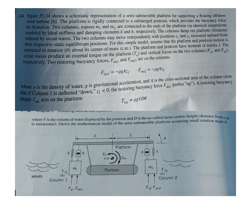 2.34 Figure P2.34 shows a schematic representation of a semi ...
