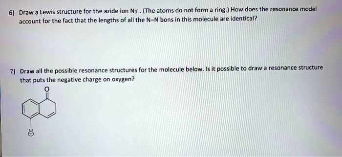 Draw The Lewis Structure For N3 And Determine The
