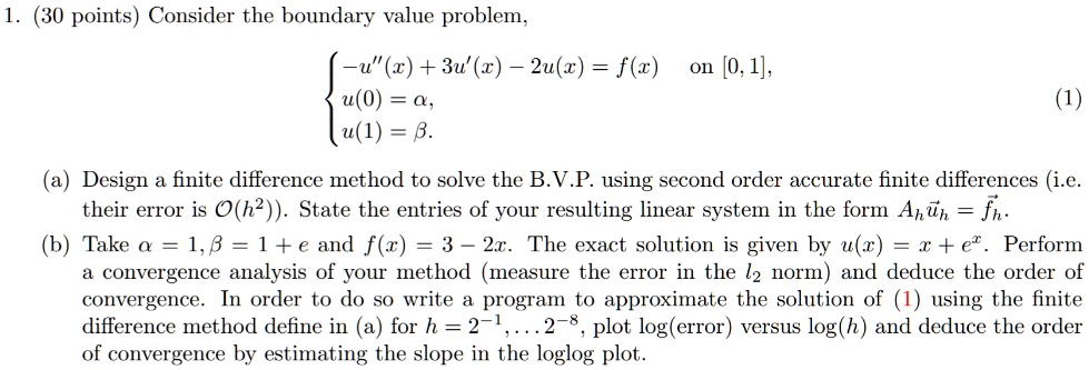 SOLVED: Text: (30 points) Consider the boundary value problem u SOLVED: Text: (30 points) Consider the boundary value problem u
