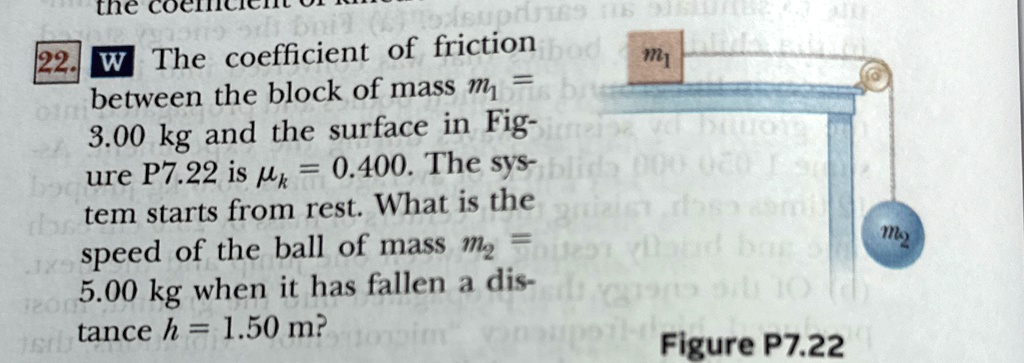 the coefficient of friction between the block of mass m1 300 kg and the ...