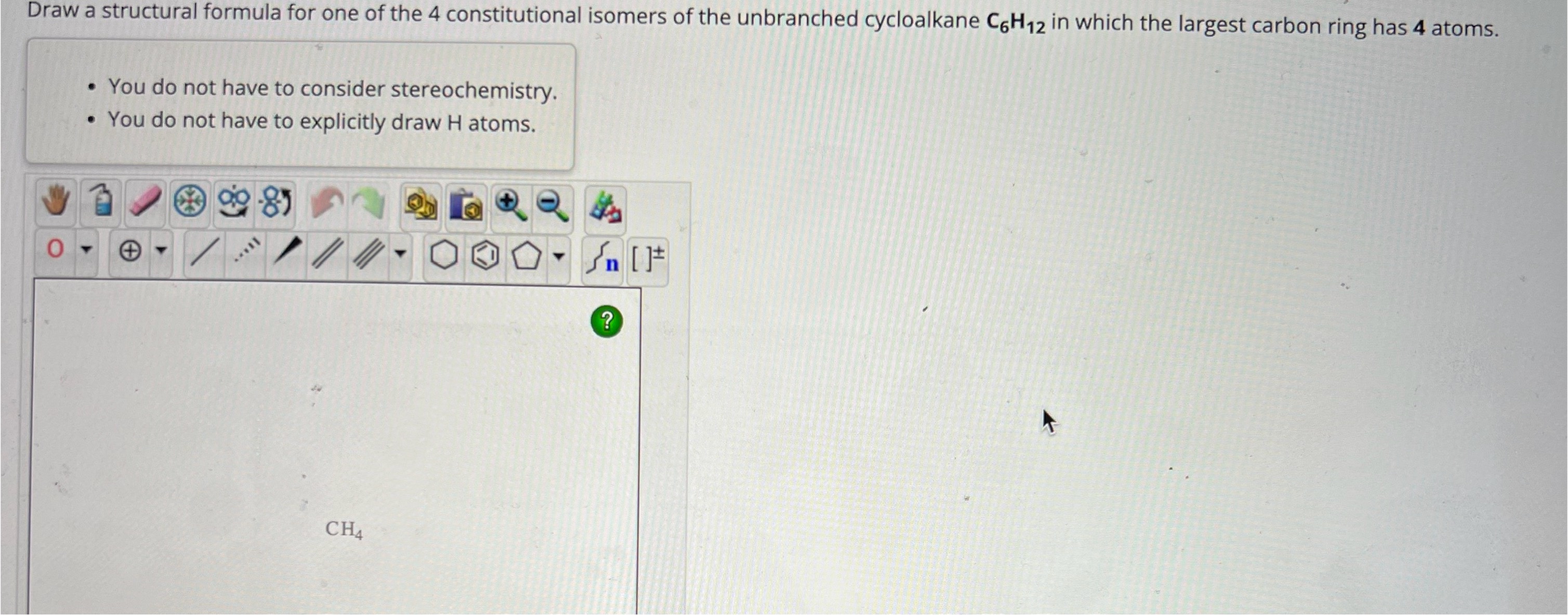 SOLVED: Draw a structural formula for one of the 4 constitutional ...