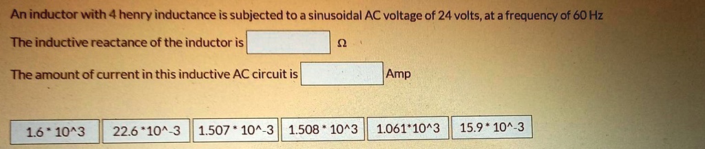 Solved An Inductor With 4 Henry Inductance Is Subjected To A