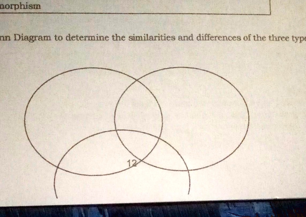 n Diagram to determine the similarities and differences of the three type