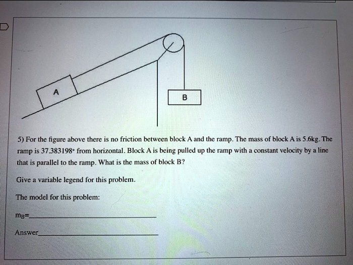 5 for the figure above there is no friction between block a and the ...