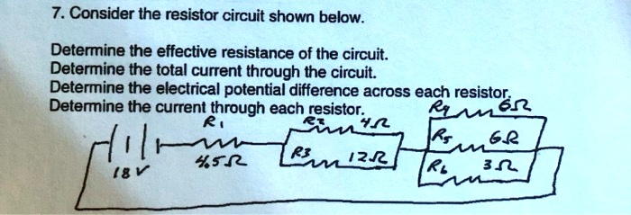 SOLVED: Consider the resistor circuit shown below. Determine the effective resistance of the ...