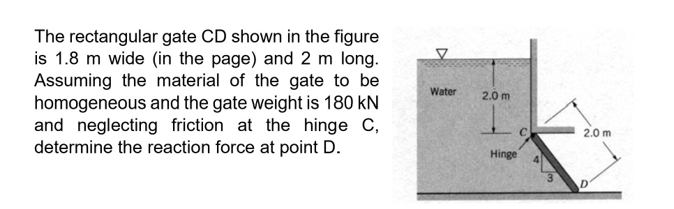 SOLVED: Please use the centroid and the center of pressure along the ...