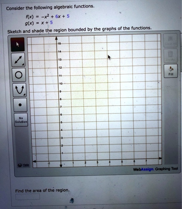 SOLVED: Consider the following algebraic functions: f(x) = x^2 + 6x + 5 g(x) = x + 5 Sketch and ...