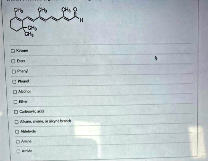 Ch3 Ch3 Ch3o H Ch3 Ch3 Ketone Ester Phenyl Phenol Alcohol Ether 9072