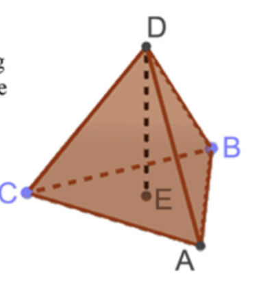 a regular tetrahedron is a triangular pyramid with all of its edges ...