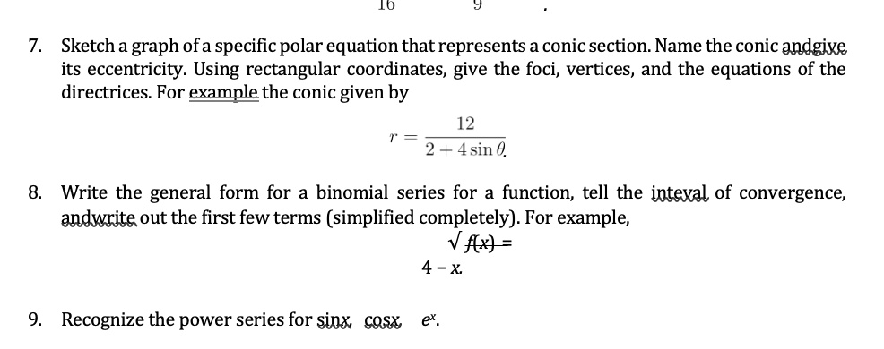 SOLVED:Sketch a graph ofa specific polar equation that represents a ...
