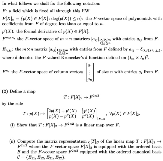 SOLVED: In what follows we shall [ix the following nolation: lieldl which is fixed all through ...