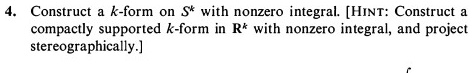 SOLVED:Construct k-form S* with nonzero integral [HINT: Construct compactly supported k-form in ...