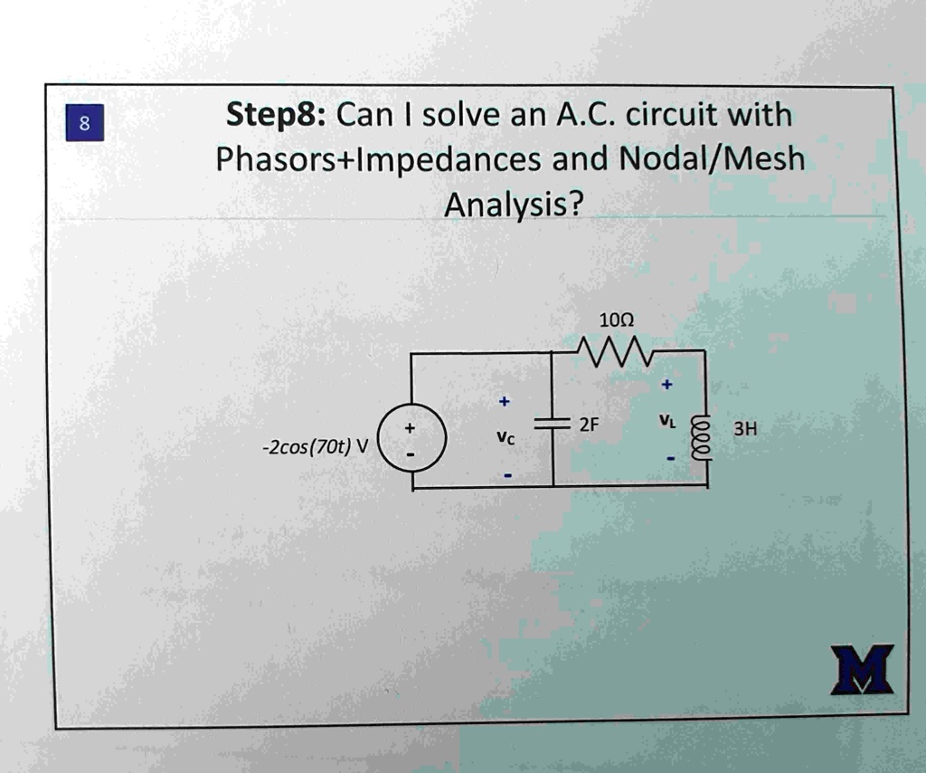 electric circuit problem step8 can i solve an ac circuit with phasorsimpedances and nodalmesh ...