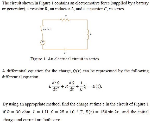 The circuit shown in Figure contains an electromotive force (supplied ...