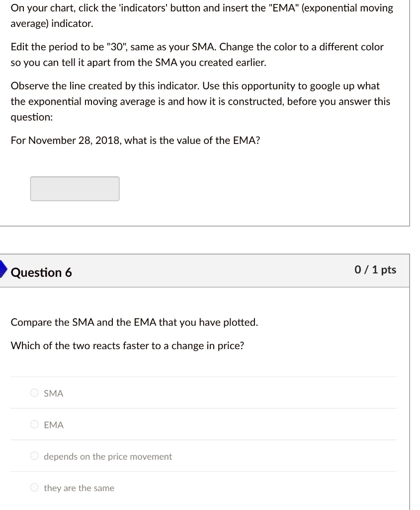 On your chart, click the 'indicators' button and insert the "EMA ...