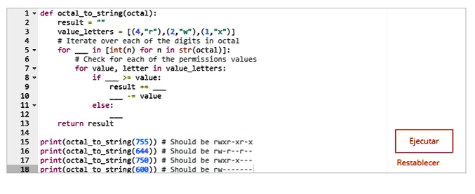 SOLVED: The permissions of a file in a Linux system are split into ...