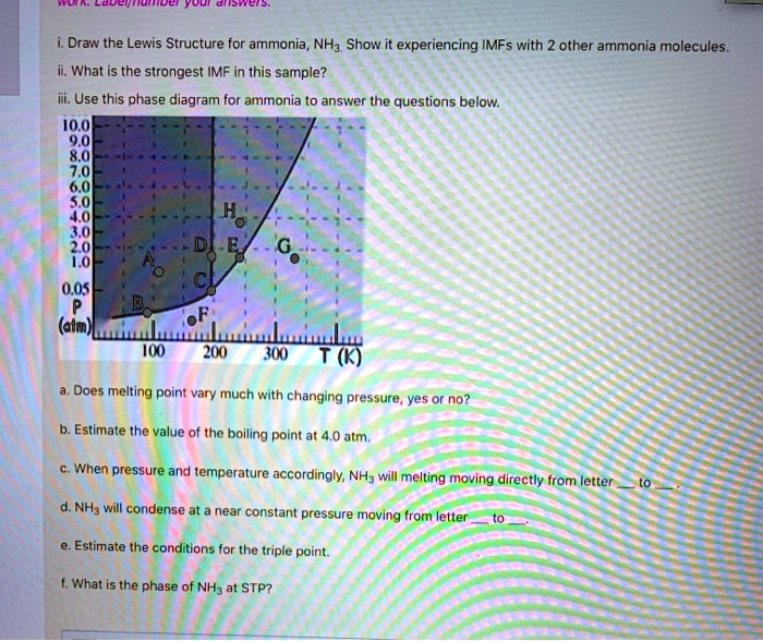 SOLVED: Draw the Lewis Structure for ammonia NH3; Show it experiencing ...