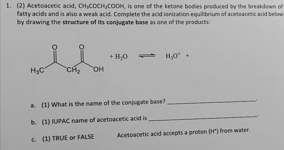 texts 2 acetoacetic acid ch3coch2cooh is one of the ketone bodies ...