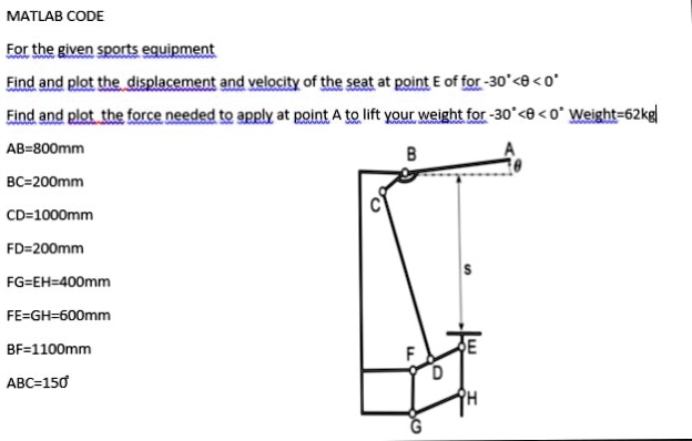 SOLVED: Write MATLAB code for Theory of Machines Equipment is planar ... SOLVED: Write MATLAB code for Theory of Machines Equipment is planar ...