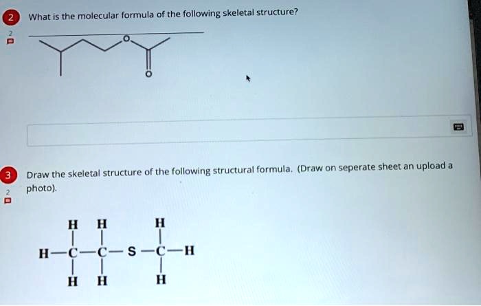 SOLVED: What is the molecular formula of the following skeletal ...
