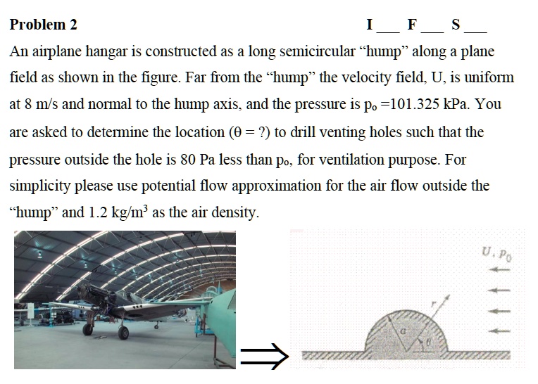 SOLVED: Problem 2 1 S An airplane hangar is constructed as a long ...
