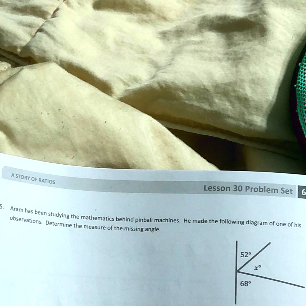 SOLVED: "Aram has been studying the mathematics behind pinball machines ...