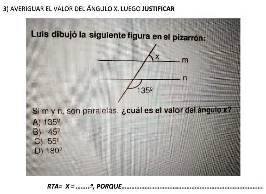 SOLVED: Ayudaaaaaaaaaaaaaaa 3) AVERIGUAR EL VALOR DEL ÁNGULO X- LUEGO ...