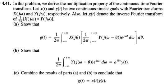 4.41. In this problem, we derive the multiplication property of the ...