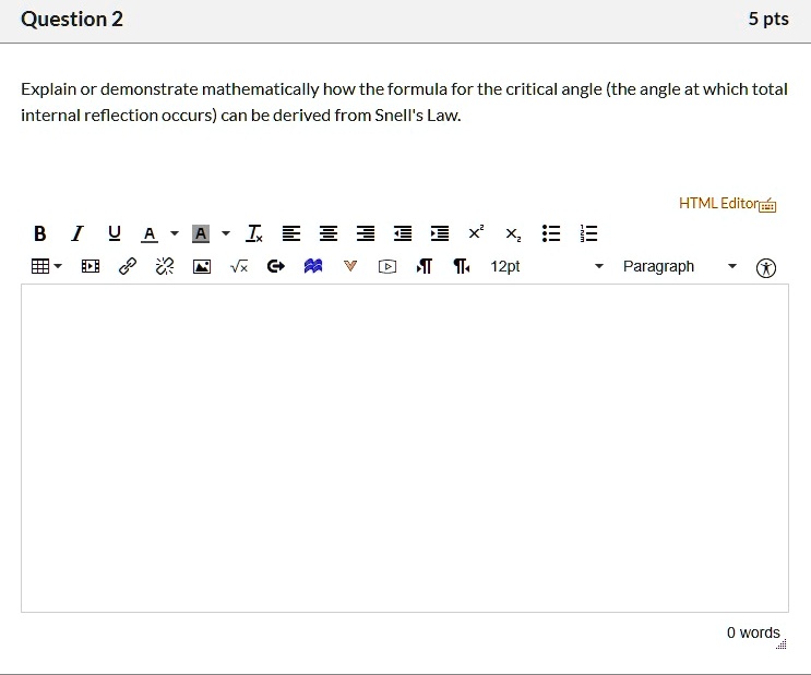 SOLVED:Question 2 5 pts Explain or demonstrate mathematically how the ...