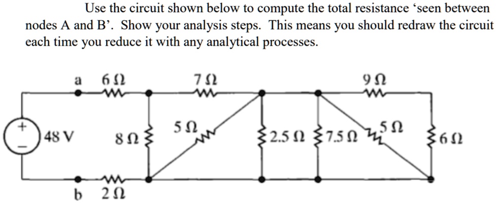 VIDEO solution: Use the circuit shown below to compute the total ...