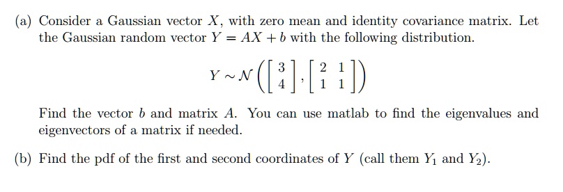 Solved Consider A Gaussian Vector X With Zero Mean And An Identity Covariance Matrix Let The 3861