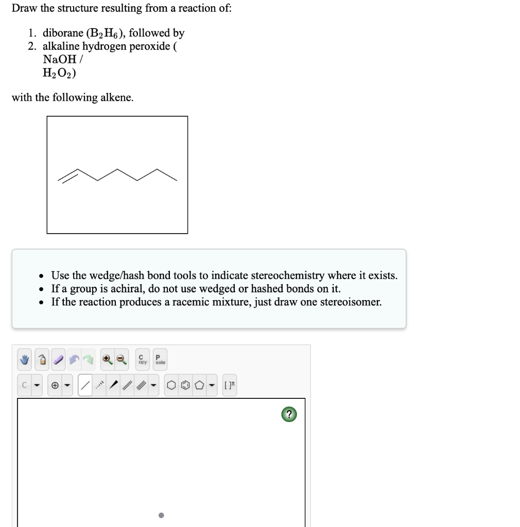 SOLVED: Draw the structure resulting from the reaction of diborane ...
