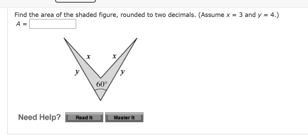 [GET ANSWER] find the area of the shaded figure rounded to two decimals ...