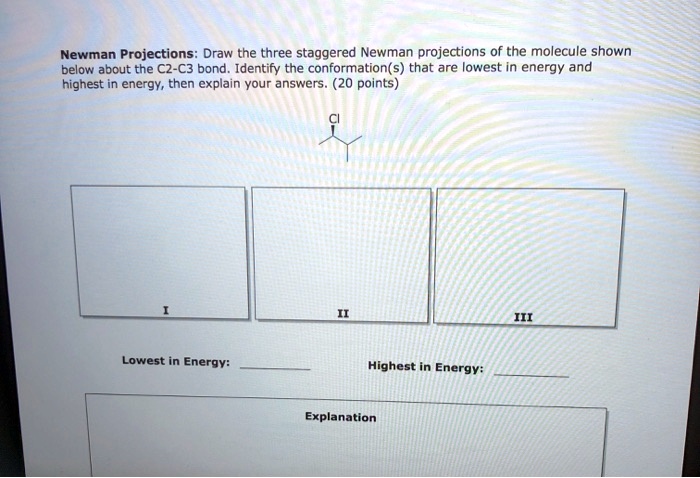 SOLVED:Newman Projections: Draw the three staggered Newman projections ... SOLVED:Newman Projections: Draw the three staggered Newman projections ...