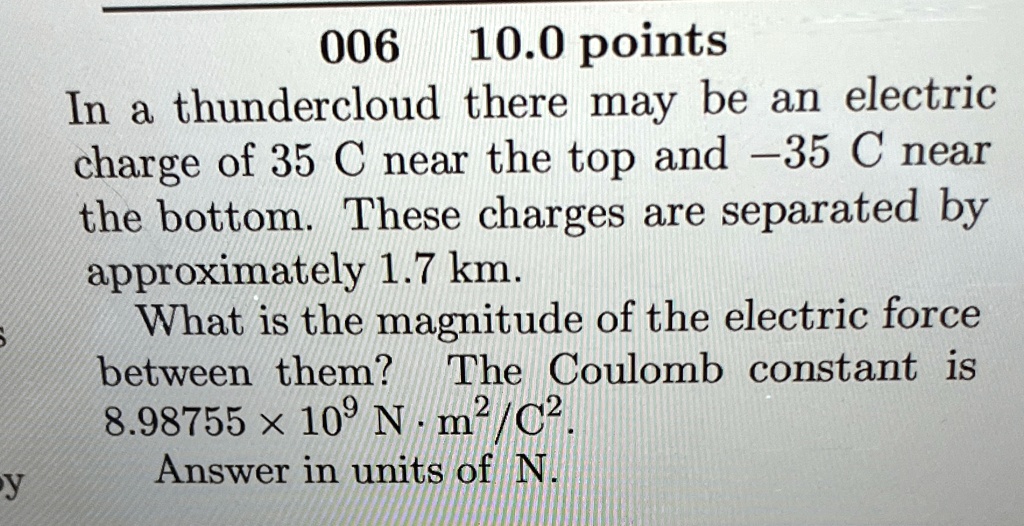 006 100 points in a thundercloud there may be an electric charge of 35 ...