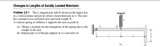 SOLVED: Changes in Lengths of Axially Loaded Members Problem 2.2-1 The ...